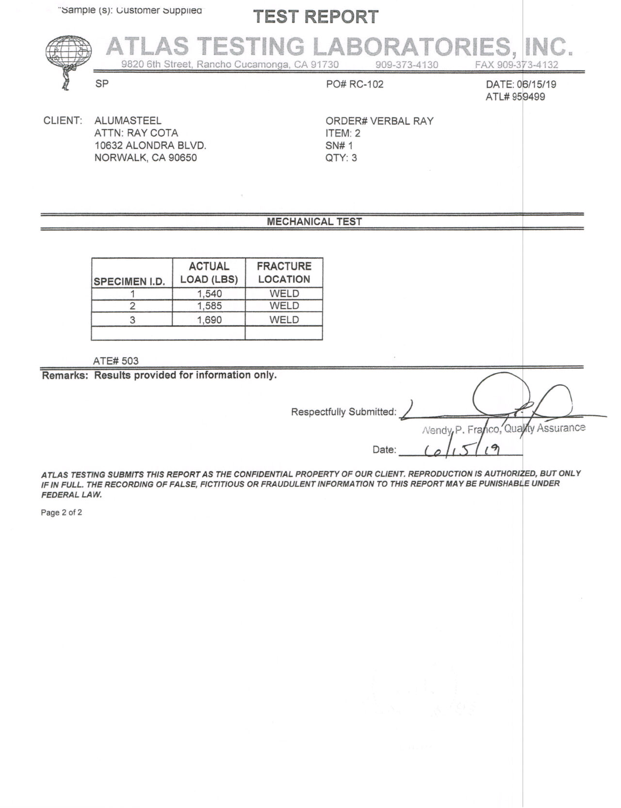 Tig Rod Report 1 - Aluma Steel Tig Rod